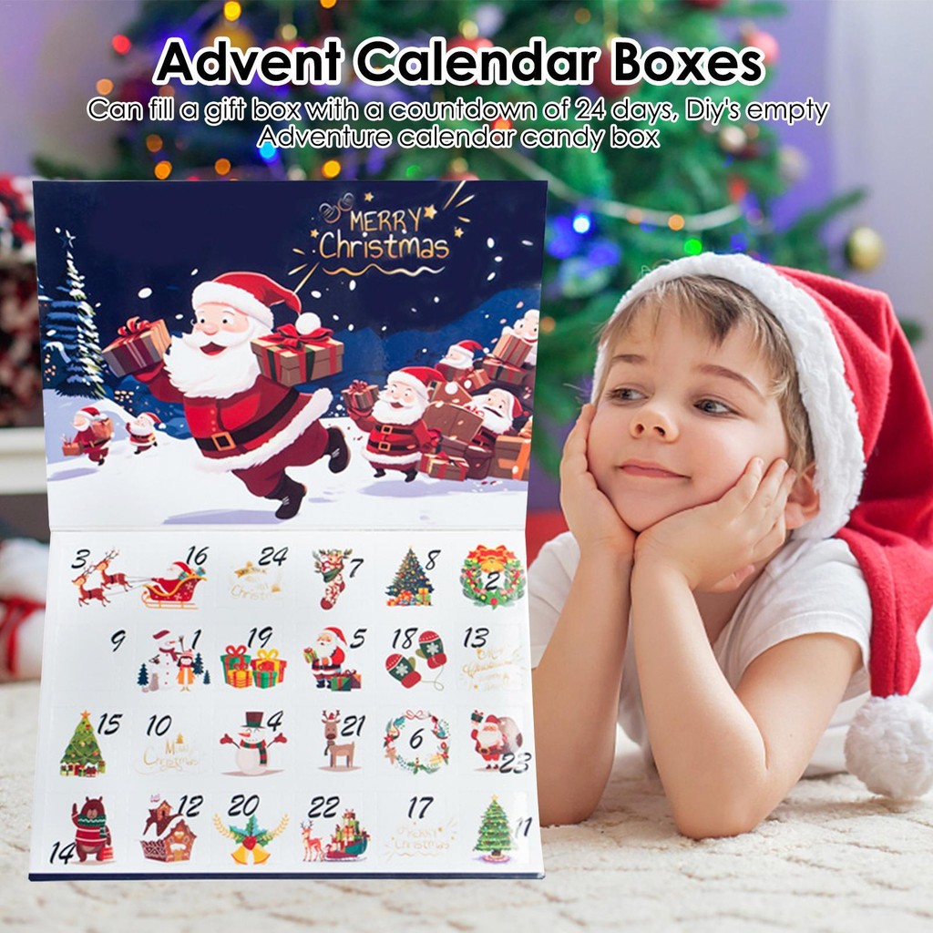 DIY Christmas Advent Calendar Boxes Countdown DIY 24 Days Gift Boxes ...