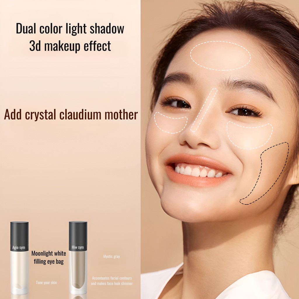 Water-based, light-lasting makeup with three-dimensional contouring and ...