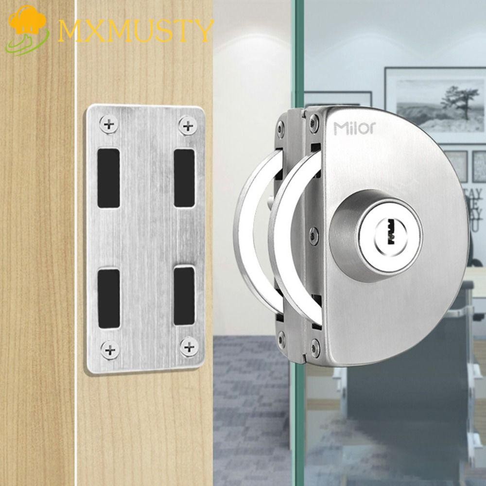 MXMUSTY Office Glass Door Lock, 3 Keys 13-18mm Glass Display Cabinet ...