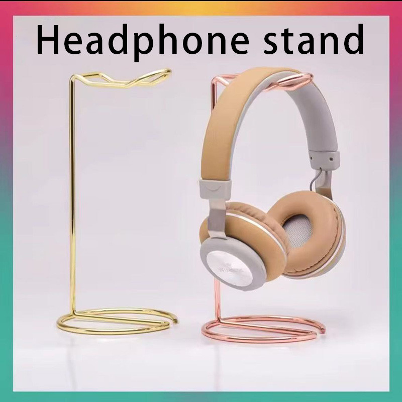 Metal Headphone Display Stand with Ear Design Storage Rack Minimalist ...