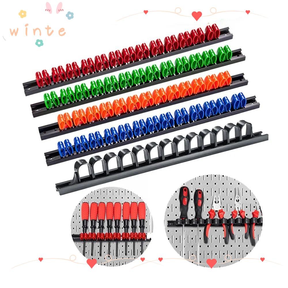 WINTE Screwdriver Organizer, Rail Rack Plastic Wrench Holder ...