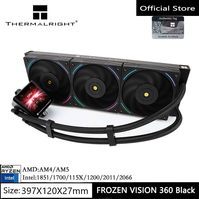 Thermalright Frozen Vision 240 ARGB CPU Liquid Cooler IPS 2.88 LCD ...