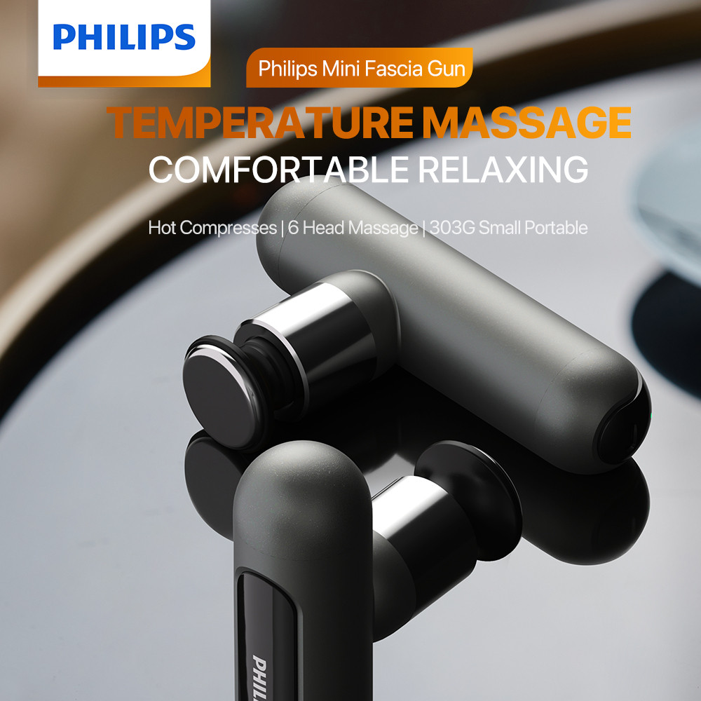Philips Massage Gun Hot Compress Mini Massage Gun 6 Massage Heads 5kg ...