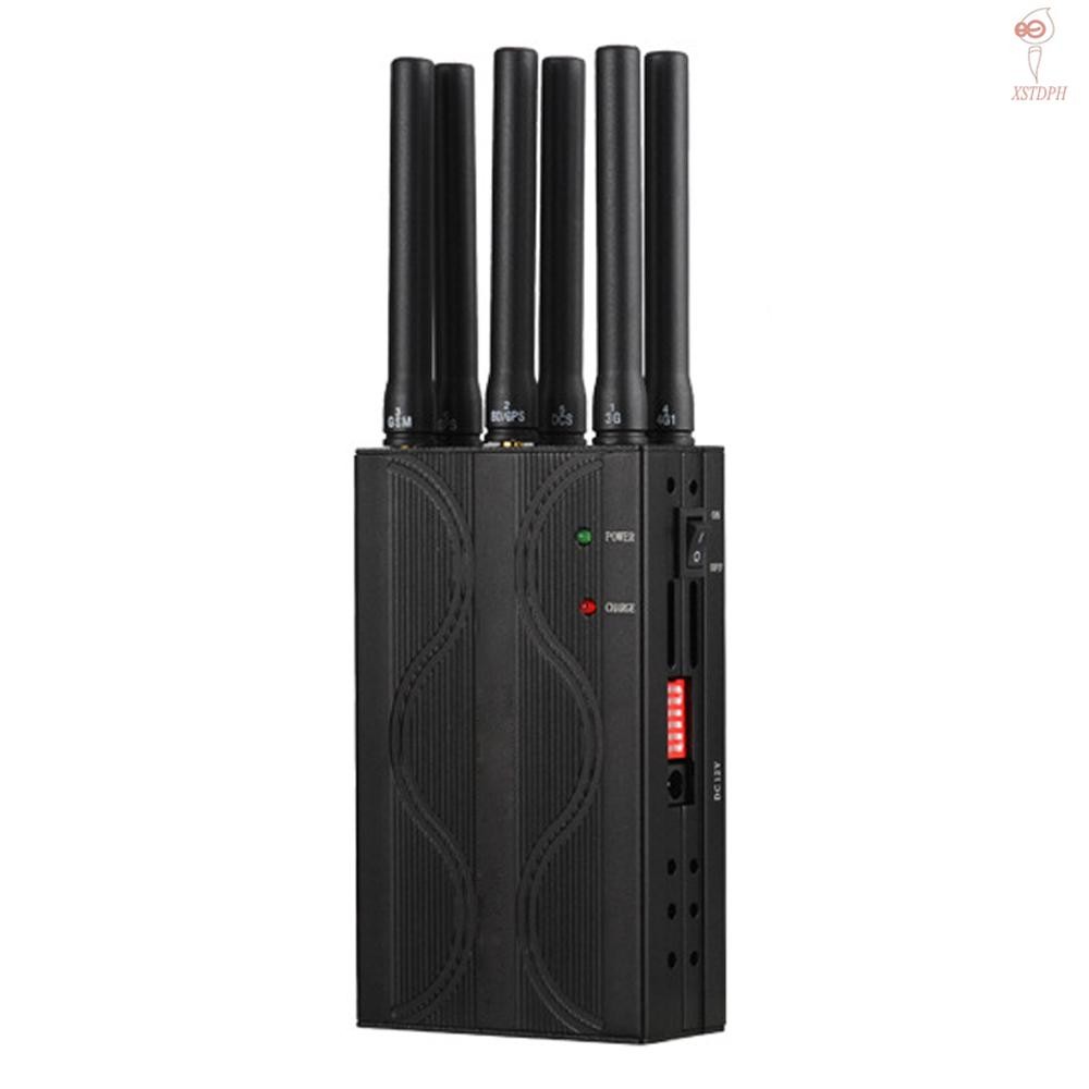 Handheld Lightweight Portable Six-channel Car GPS Signal Blockers WIFI ...