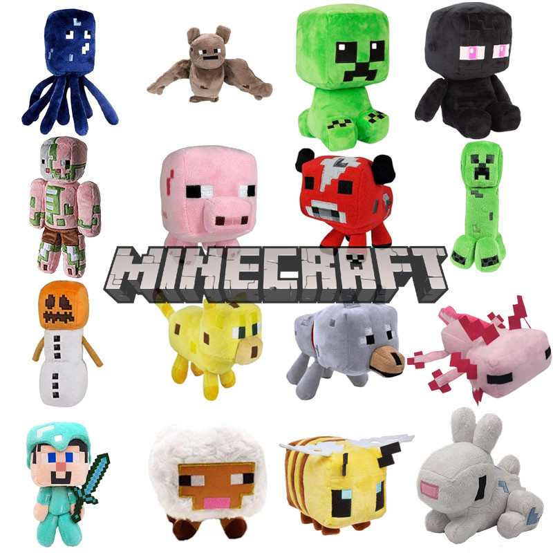A Minecraft Movie Doll Minecraft Toys Zombie Enderman Creeper Steve ...