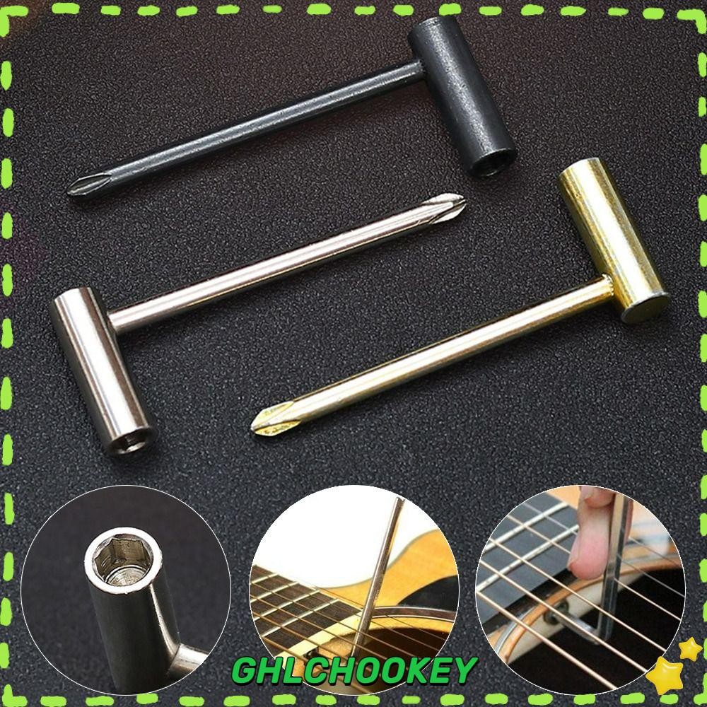 GHLCHOOKEY Guitar Truss Rod Wrench, Metal 6.35mm Hex Wrench, High ...