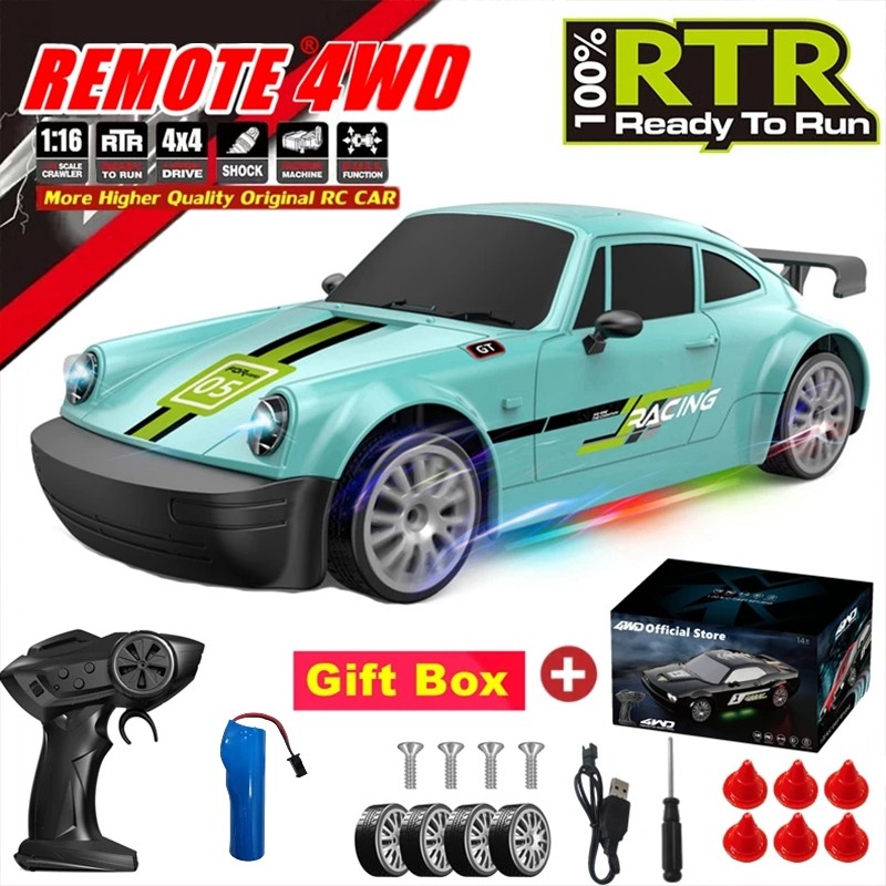 RC Drift Car 1/20 4WD 2.4G Remote Control Car With Light Radio ...