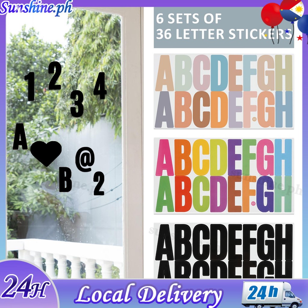 600Pcs 36 Sheets Large Letter Stickers Self Adhesive Alphabet Letter ...