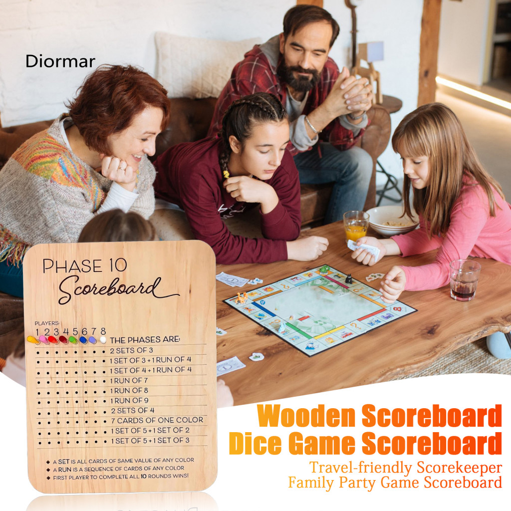 DIO Score Board Game Tracker Game Keeping Tool Wooden Family Game ...