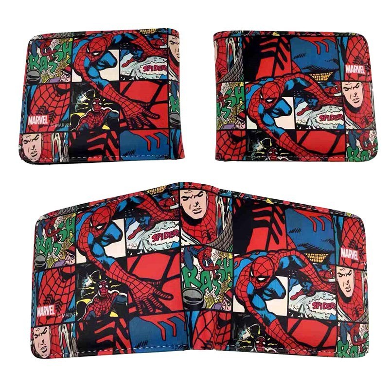 Cartoon Cartoon Wallet Coin Purse Card Holder Spiderman Superhero ...