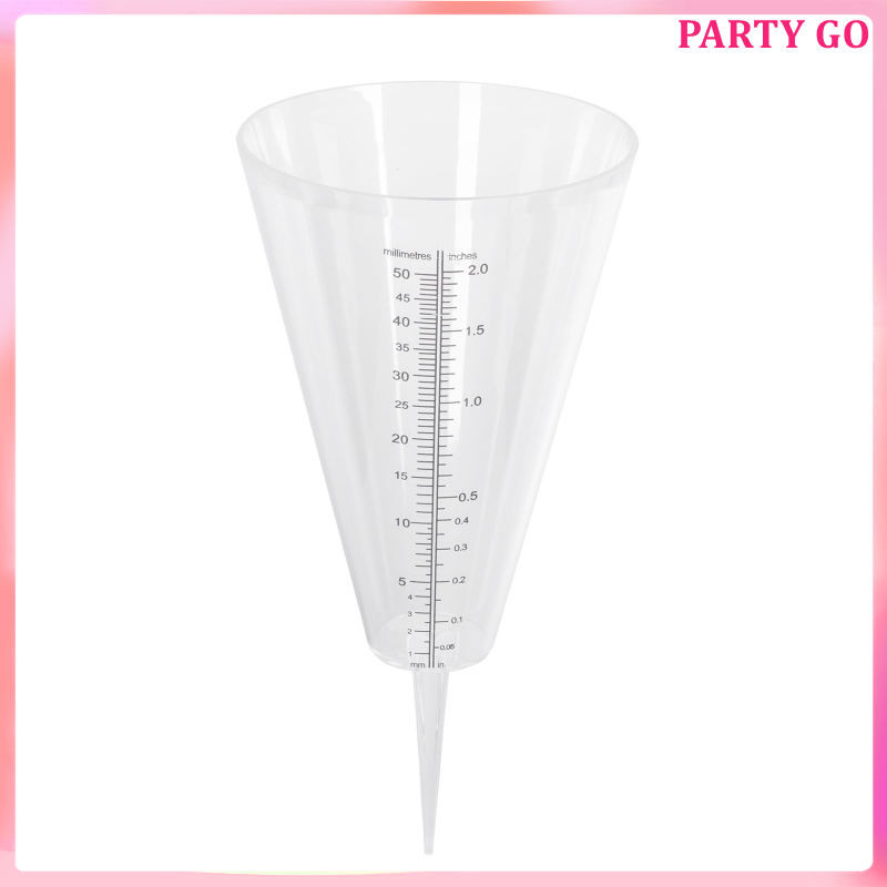 Cone Rain Cup Measuring Gauge Transparent Meter Rainfall uiran2 ...