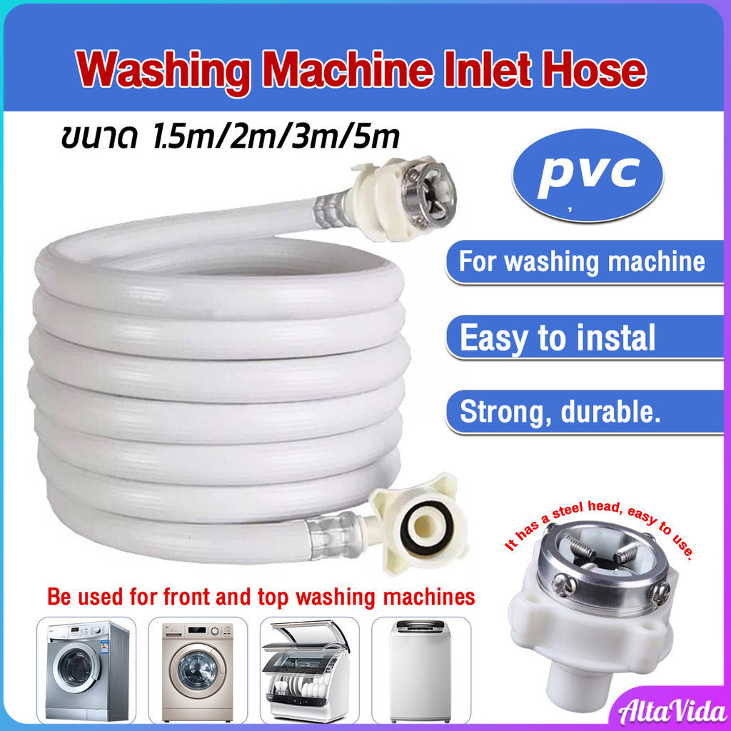 Alta Automatic Washing Machine Inlet Hose Water Pipe PVC Washer ...