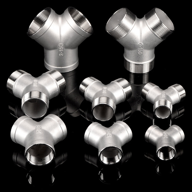 [HYH] 304 Stainless Steel Y-Type Tee Inner Outer Wire Joint Water Heater Water Inlet Pipe Gas ...