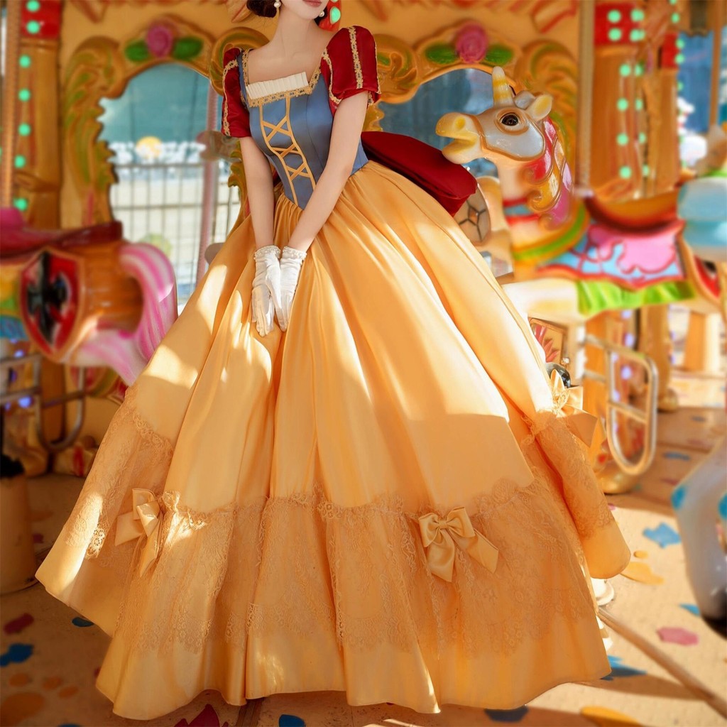 Day Halloween Snow White cosplay Costume Show Dress Escape Heavy ...