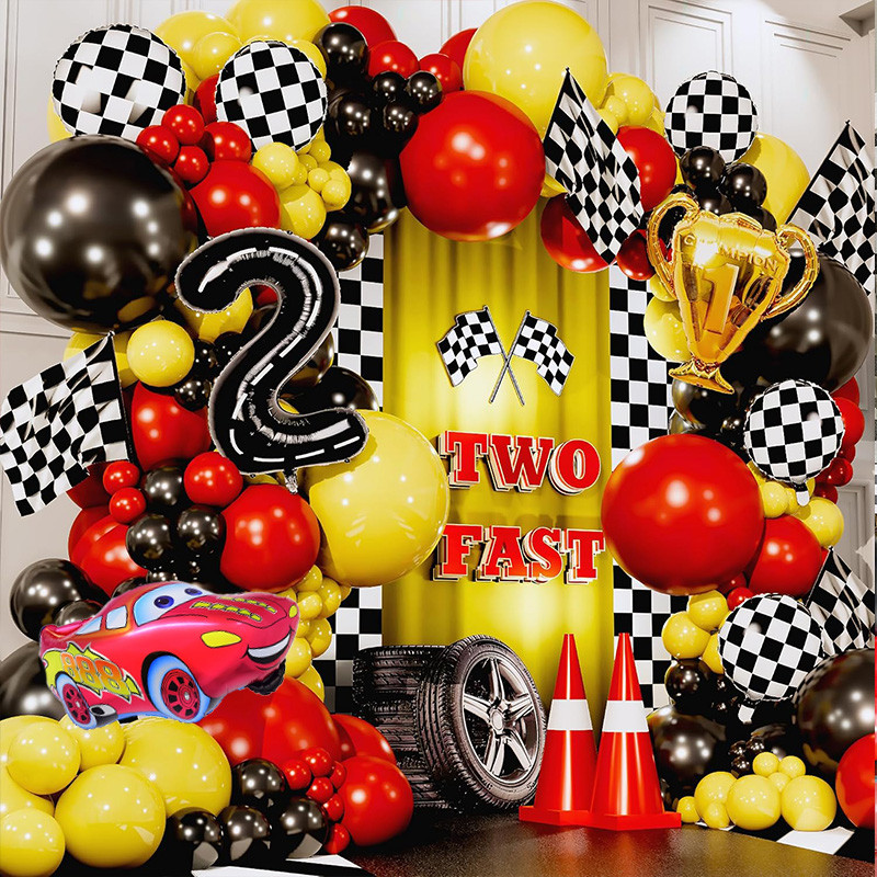 85pcs/set Lightning McQueen Race Car Birthday Party Supplies & Boy ...
