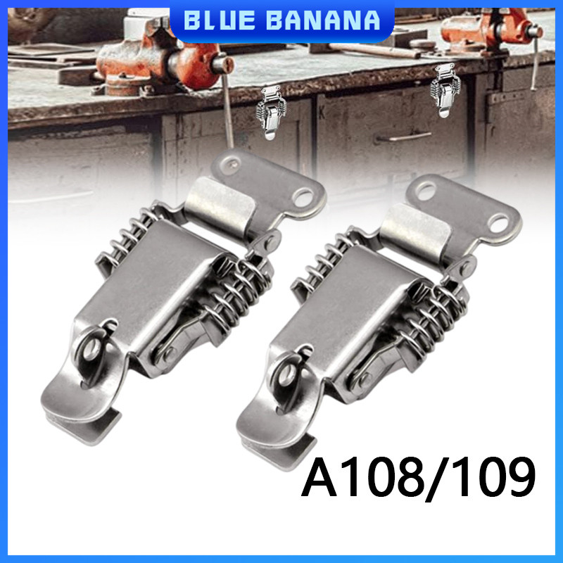 Stainless Steel Double Spring Loaded Toggle Latch Lock Drawer Wood Box ...