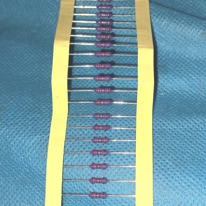 UNGU Resistor 2k2 1/4 watt purple original japan zero R 2.2k 1/4W 1% W ...