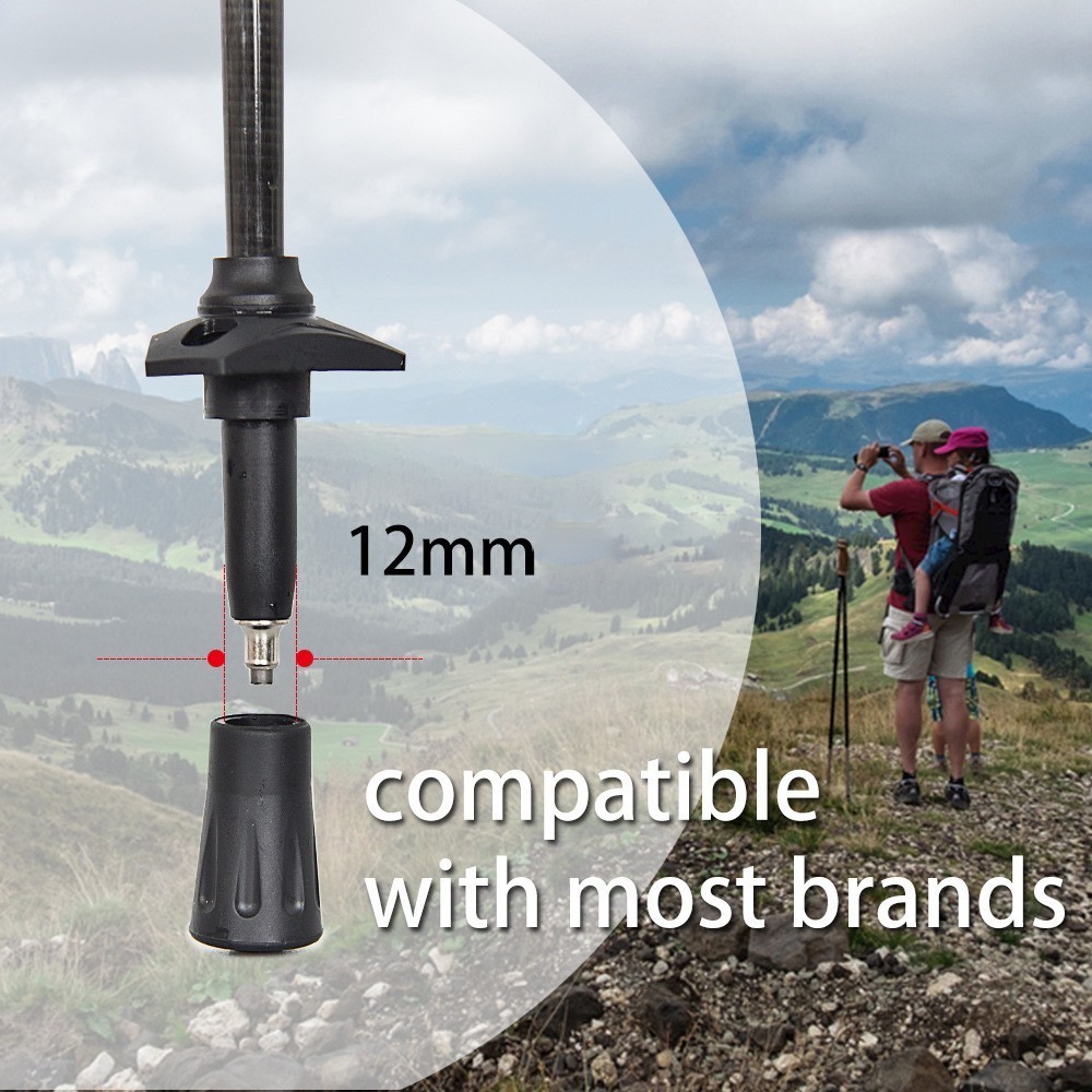 Trekking Pole Tip Set Pole Reinforced Rubber Stick Tip Trekking Cane ...