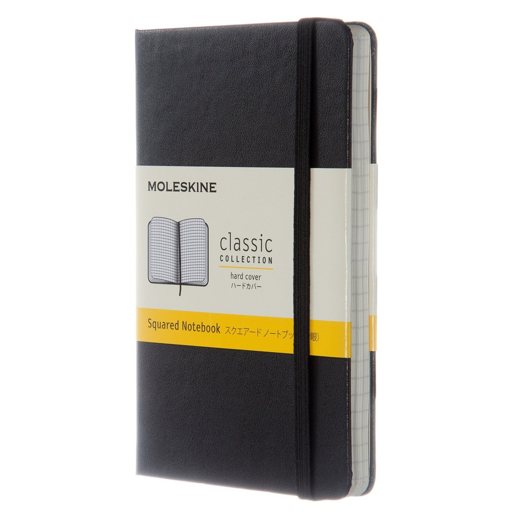 Moleskine Classic Notebook Hard Cover Graph Paper Pocket Size (9 cm x ...