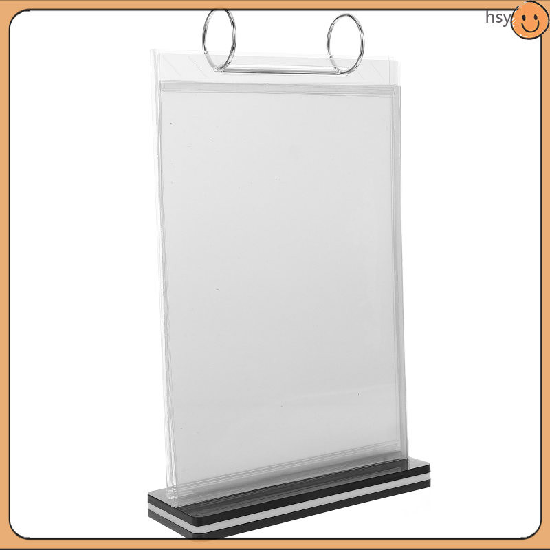 Clear Menu Rack Display Stand Desk Organizer Poster Picture Frame ...