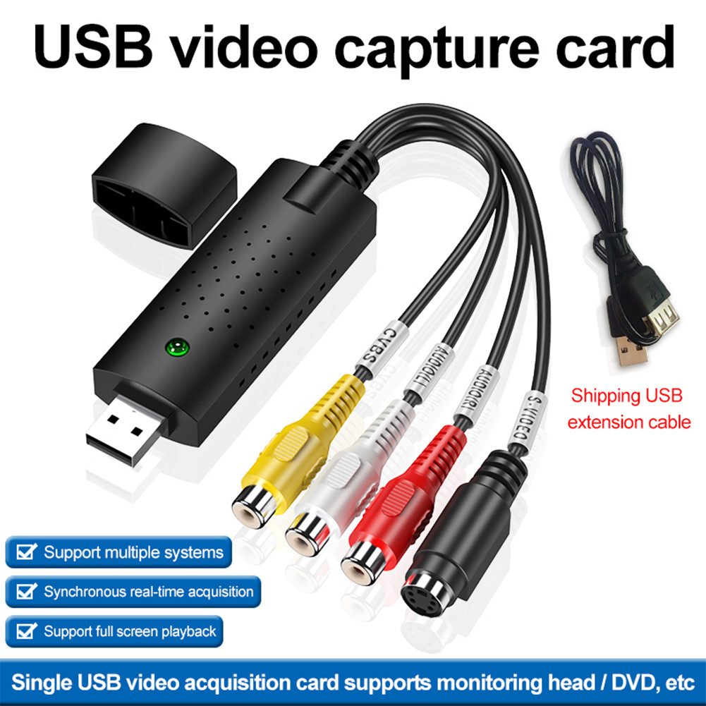 USB 2.0 Video Capture Card VHS To Digital Converter VHS TV DVD VCR ...