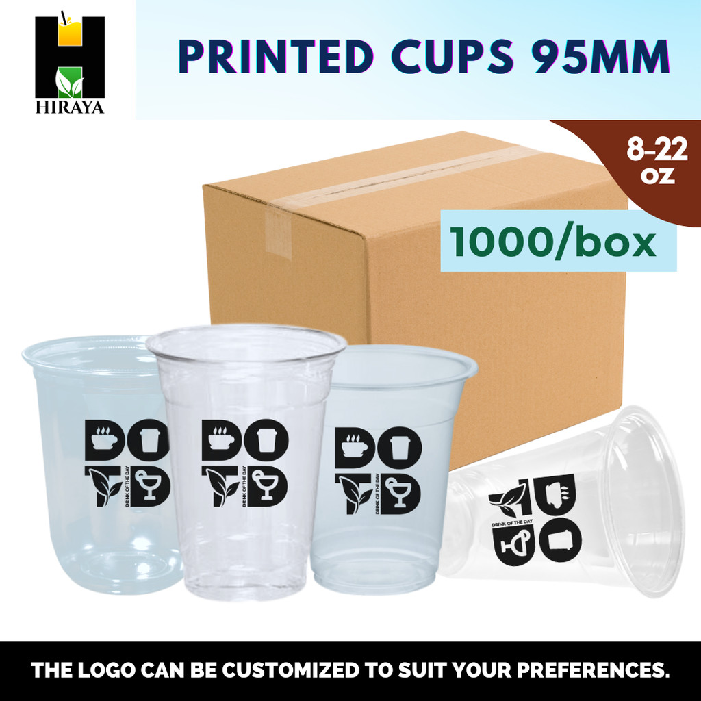 Customized Printed Cups 95MM [1000 PCS] / PP Cups / PET Cups / U Cups ...