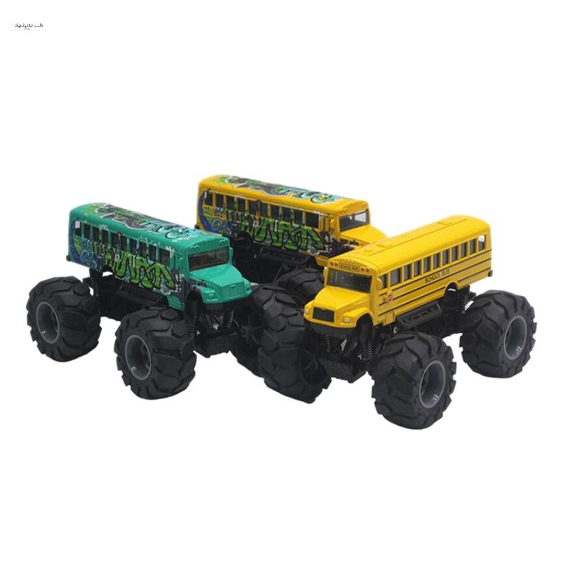 Big Alloy Monster School Bus Pull Back Model Boy Toys Bus Car School ...