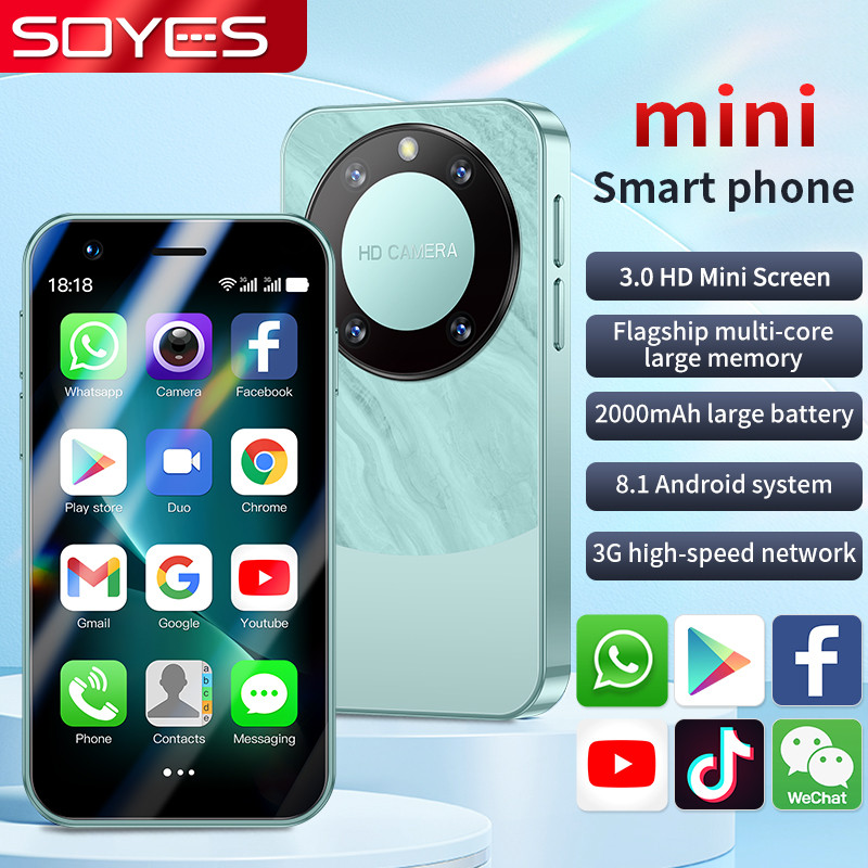 SOYES F8 Pro Max Mini Smartphone 3.0 Inch 2000mAh Big battery 3G Network Dual SIM 16G Storage ...