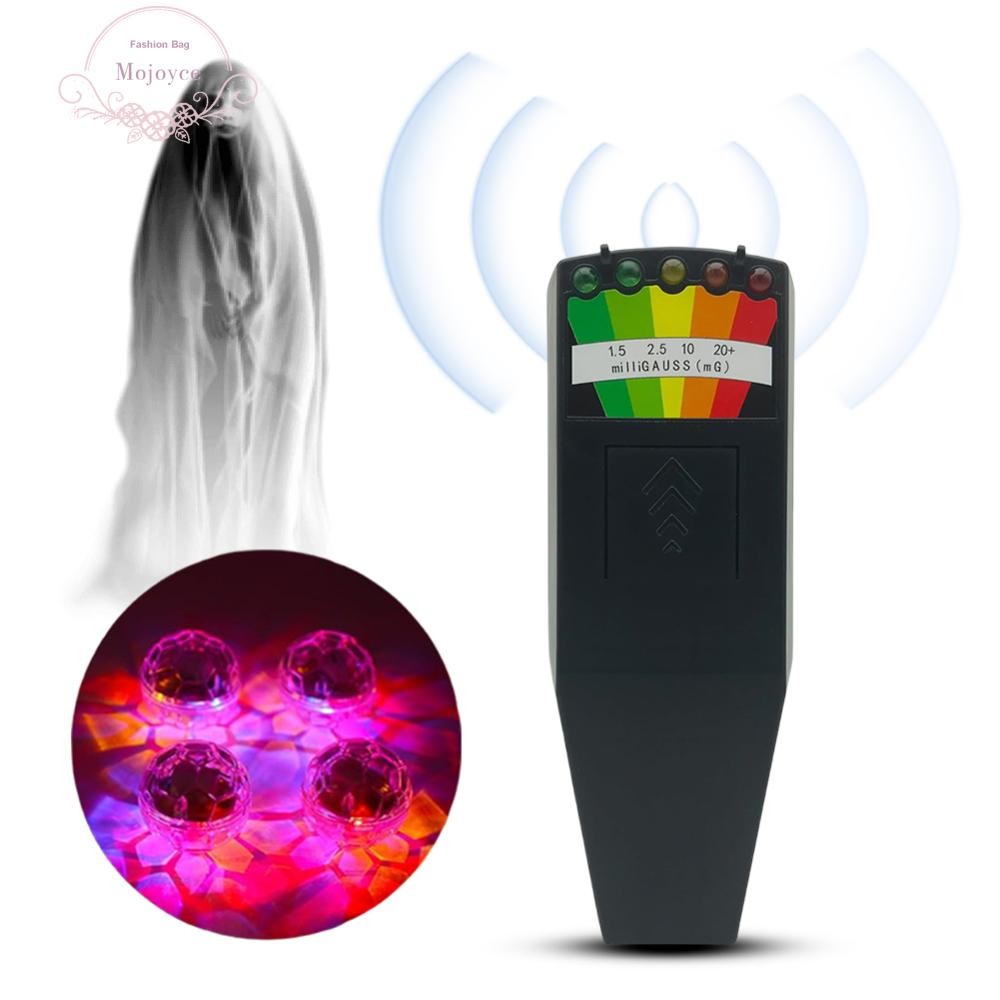 5 LED EMF Meter with 4 Motion Light Up Cat Balls Electric Magnetic ...