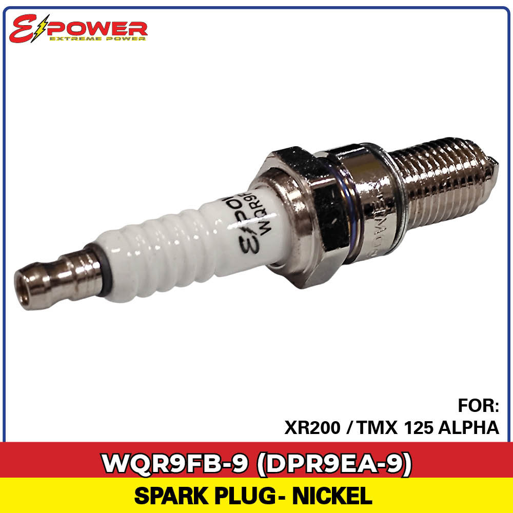 E-Power WQR9FB-9 (NGK DPR9EA-9) Spark Plug XR200 / TMX 125 ALPHA ...