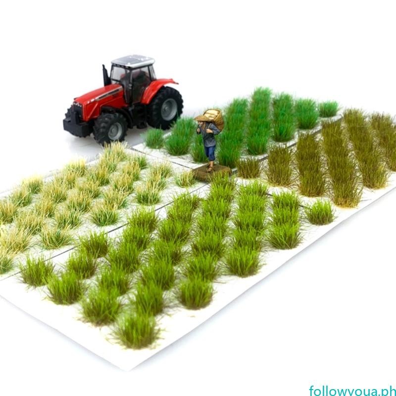 fol Pack of 32 Static Grass Tufts Miniature Shrub Bushes Model Grass ...