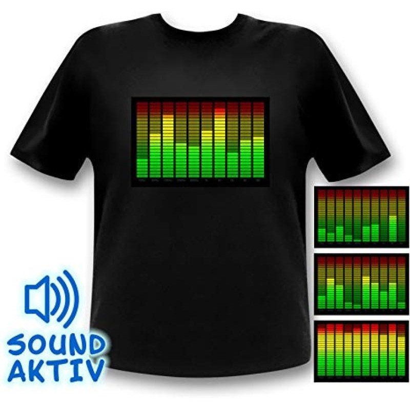 LED LIGHT UP SOUND ACTIVATED PARTY SHIRT (Equalizer Design) | Shopee ...
