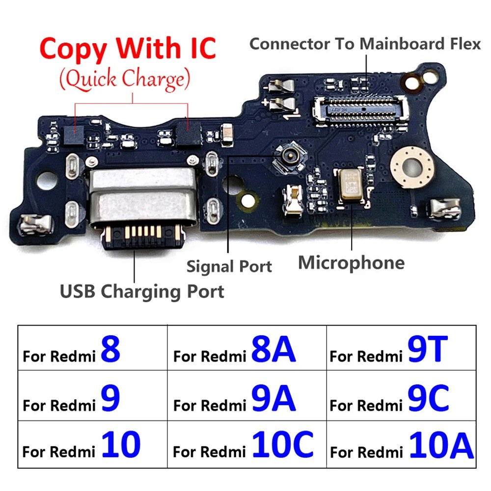 New For Xiaomi Redmi 8 8A 9 9A 9C 9T 10C 10A 10 Prime USB Micro Charger ...