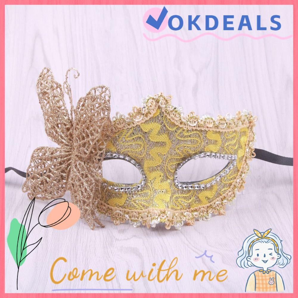 OKDEAL Mardi Gras , Fashion Side Butterfly Masquerade , Party Makeup ...