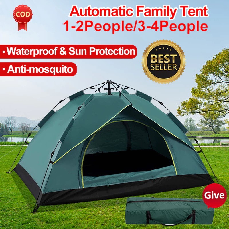 2 Person Quick-Pitch Tent – Compact, Tear-Resistant & ShadeMax for for ...