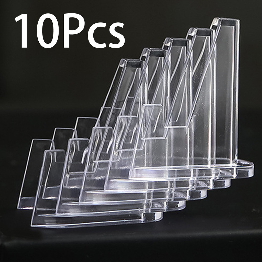 1 Set Of 10 Clear Triangular Display Stands Suitable For Idols Portrait ...