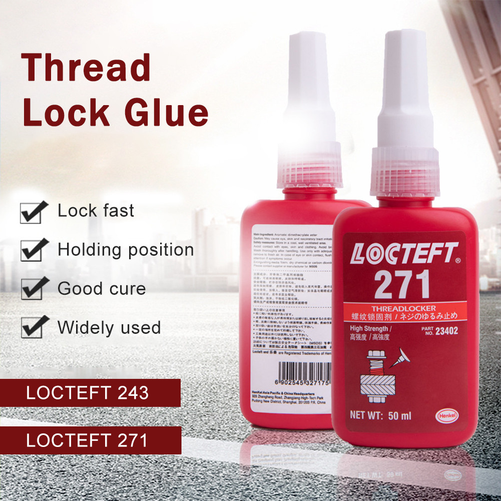 50ml Thread Locker Glue 243/271 Metal Threadlocker Adhesive Cured ...