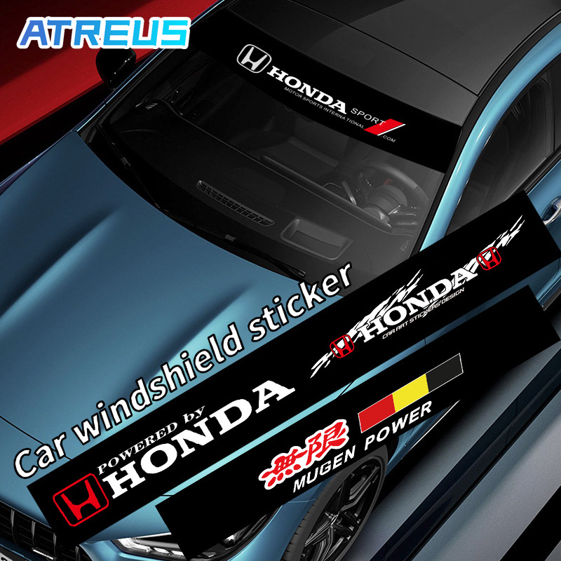 Honda Car Front Windscreen Sticker Windshield Stickers Car Front Window ...