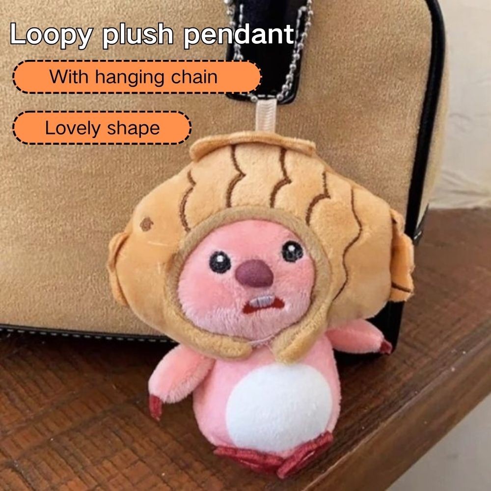 Kawaii Doll Plush Toy Cute Loopy Little Beaver Pendant Keychain ...