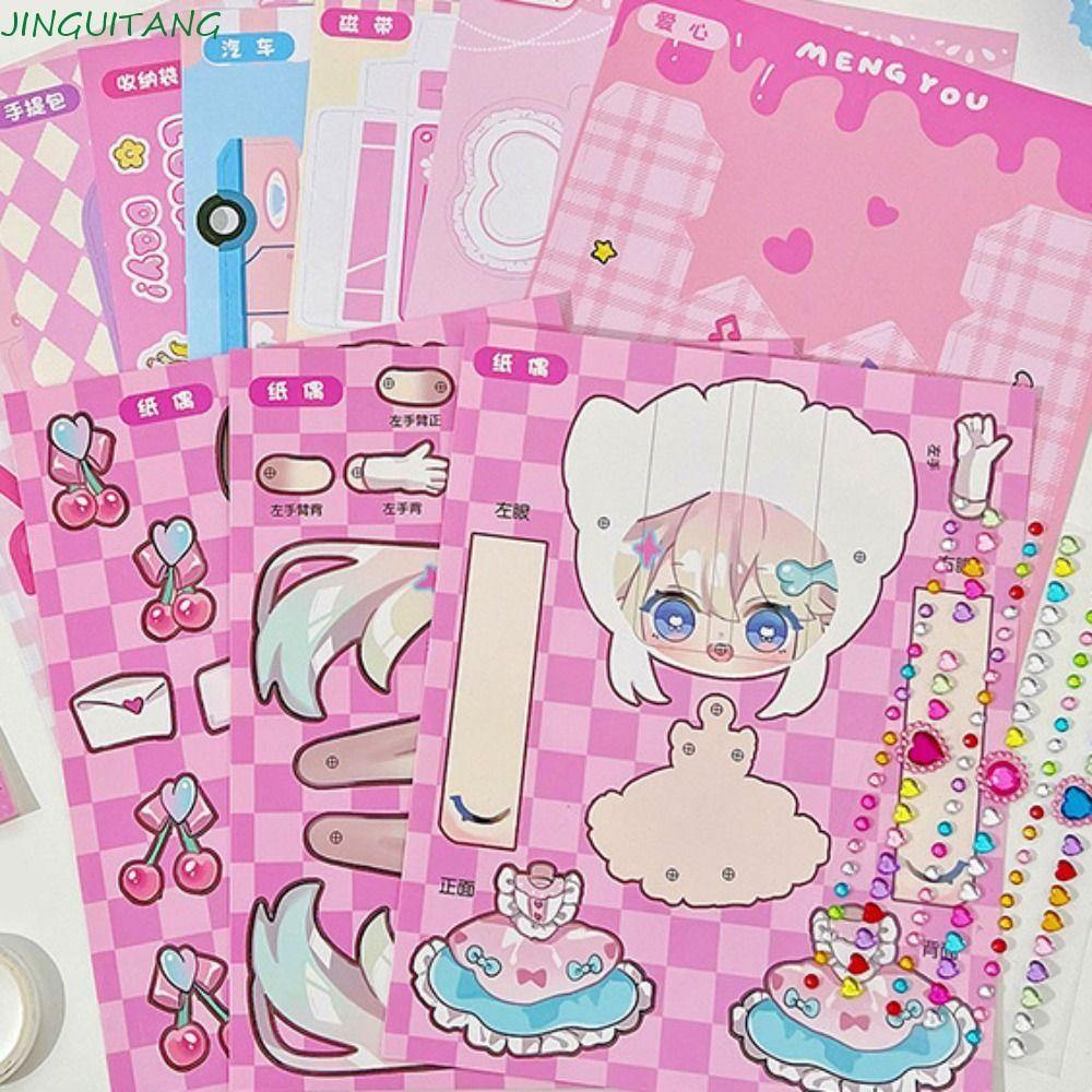 JINGUITANG DIY Paper Puppet Toy, Anime Activity Books Handmade 3D Paper ...