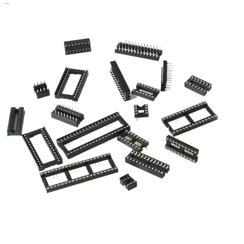 Straight plug DIP single-chip microcomputer chip round hole base sub-IC ...