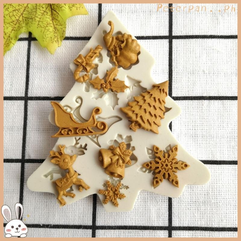 PP Christmas Tree Shape Molds 3D Handmade Bar Craft Kitchen Baking Fond ...