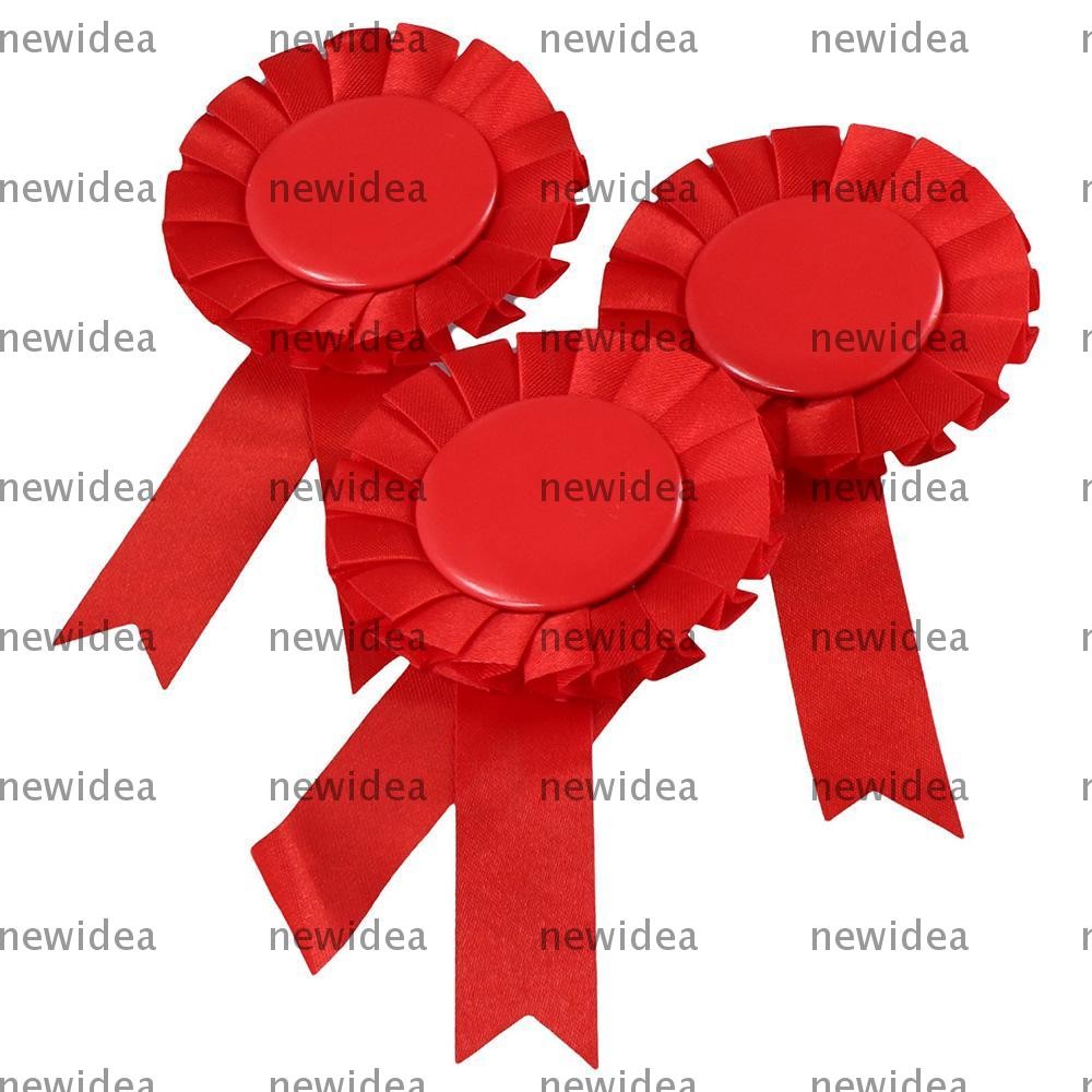 NEWIDEA Award Ribbon, Blank Red Award Medals, Rosette Ribbon 1st Place ...