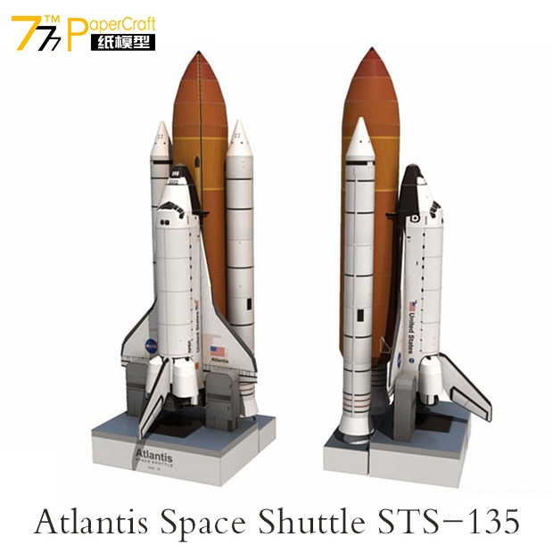 [777 Paper Model] Atlantis Space Shuttle American Atlantis Space ...