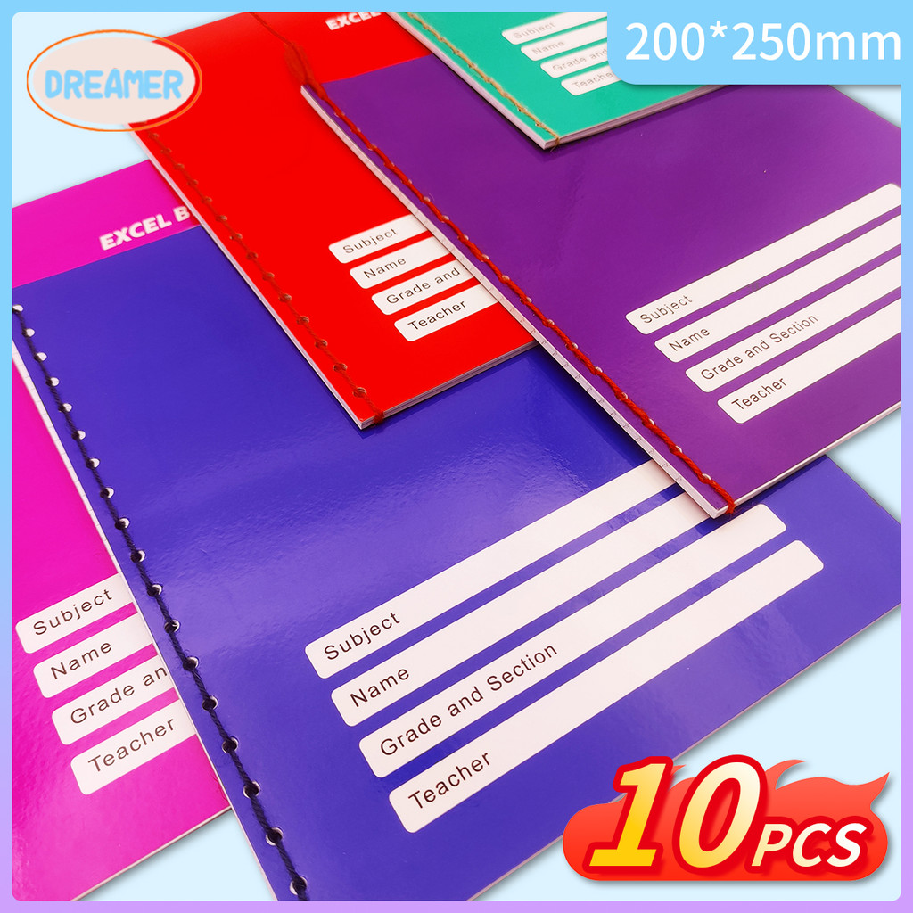 10Pcs/Pack Big Notebook with Yarn Writing Notebook with Cover 40 Sheets ...