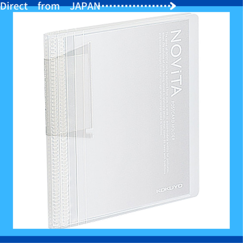 KOKUYO File Postcard Holder Novita A6 60 Sheets Transparent Hase-N60T ...