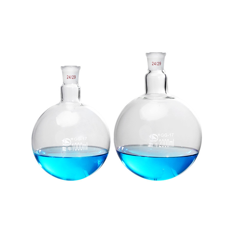 Single Mouth Round Bottom Flask Standard Frosted Mouth High Temperature ...