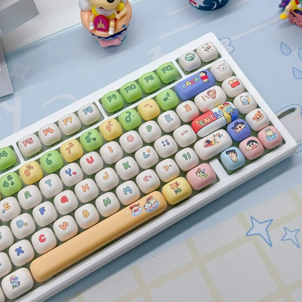 Crayon Shin-chan Keycap MOG Profile 140 Keys PBT Five-sided Dye ...