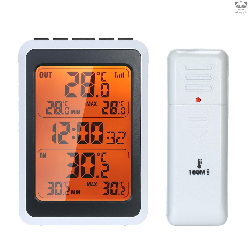 Time Room Alarm Temperature with 1103 Monitor Outdoor Backlight Digital ...