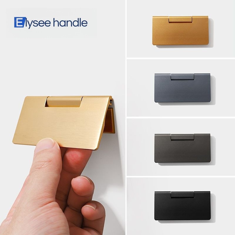 Aluminum Kitchen Cabinet Door Pulls Invisible Drawer Knobs Cabinet ...